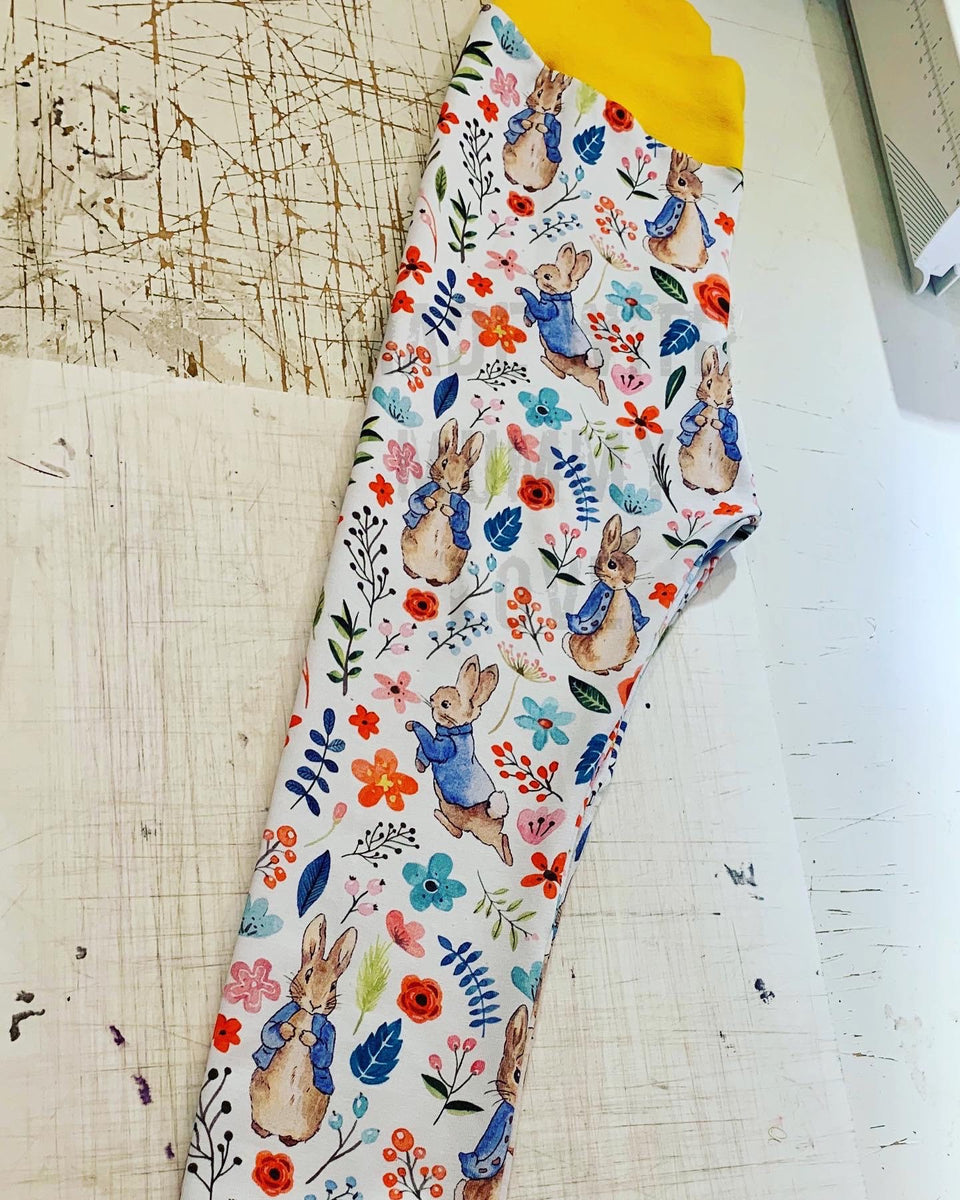Peter rabbit Kids Leggings, Cuff Trousers, Unisex Trousers, Unisex Leg ...