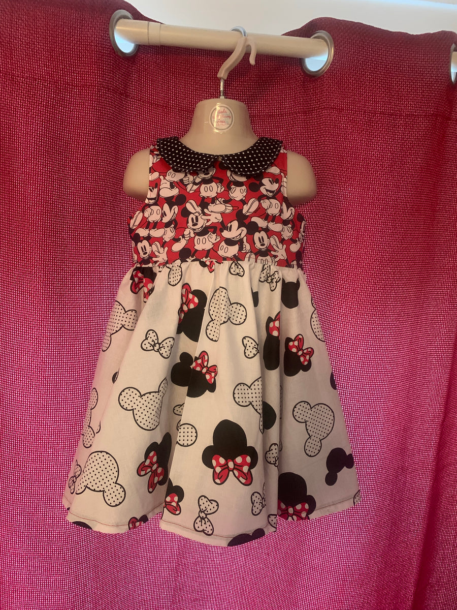 Mickey Mouse Tea Party Dress – MadeWithMummyLove